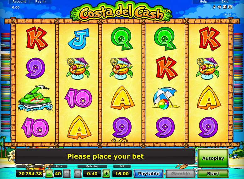 Novoline Costa del Cash Automatenspiel